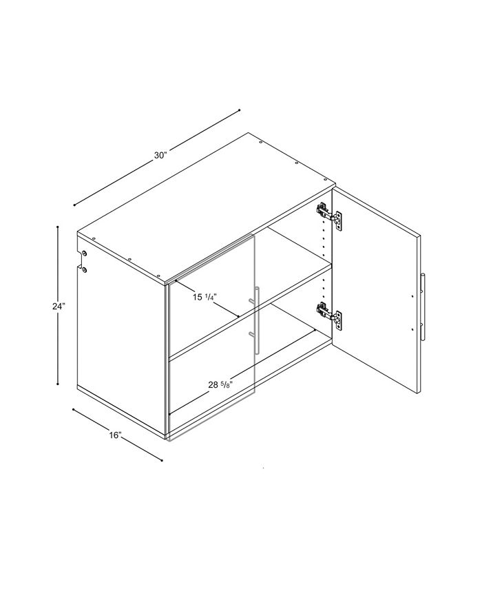 Prepac Hang-ups 30" Upper Storage Cabinet - Macy's