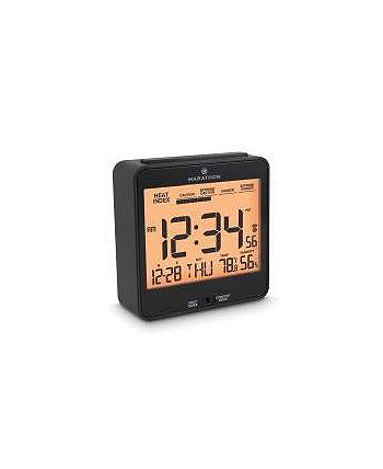 Marathon Atomic Alarm Clock with Humidex, Date and Indoor Temperature ...