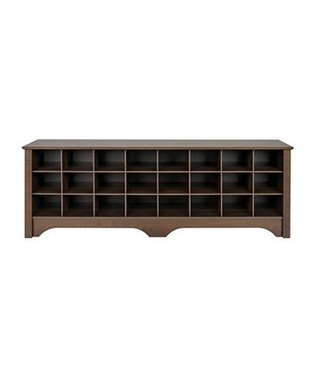 Prepac 24 Pair Shoe Storage Cubby Bench - Macy's