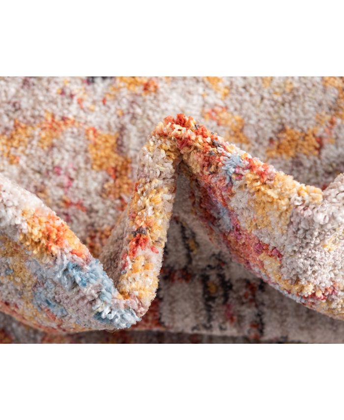 Bridgeport Home Zilla Zil1 Orange 8' x 10' Area Rug - Macy's