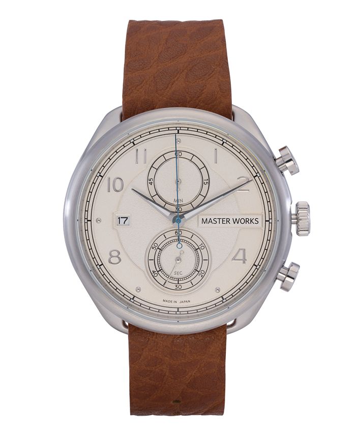 Masterworks Decor Master Works Men's Dress Sport Light Brown Genuine ...