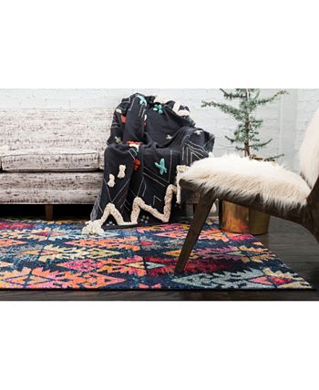 Bayshore Home CLOSEOUT! Arcata Arc1 Navy Blue 9' x 12' Area Rug - Macy's