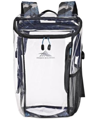 High Sierra Clear Top-Load Backpack - Macy's