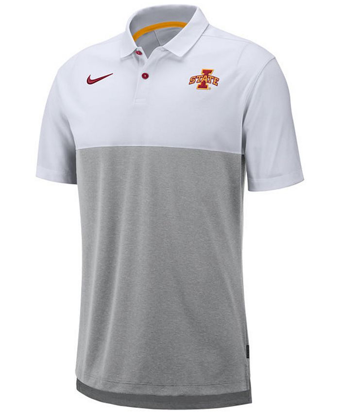 Nike Men's Iowa State Cyclones Breathe Colorblock Polo - Macy's