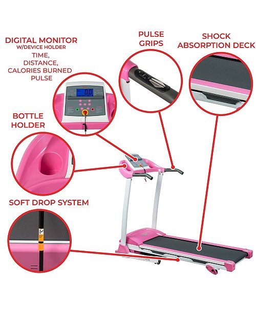 Sunny Health & Fitness Sunny Health and Fitness Pink Treadmill ...