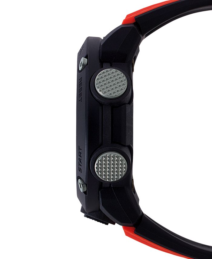 G-Shock Men's Analog-Digital Red Resin Strap Watch 48.7mm - Macy's