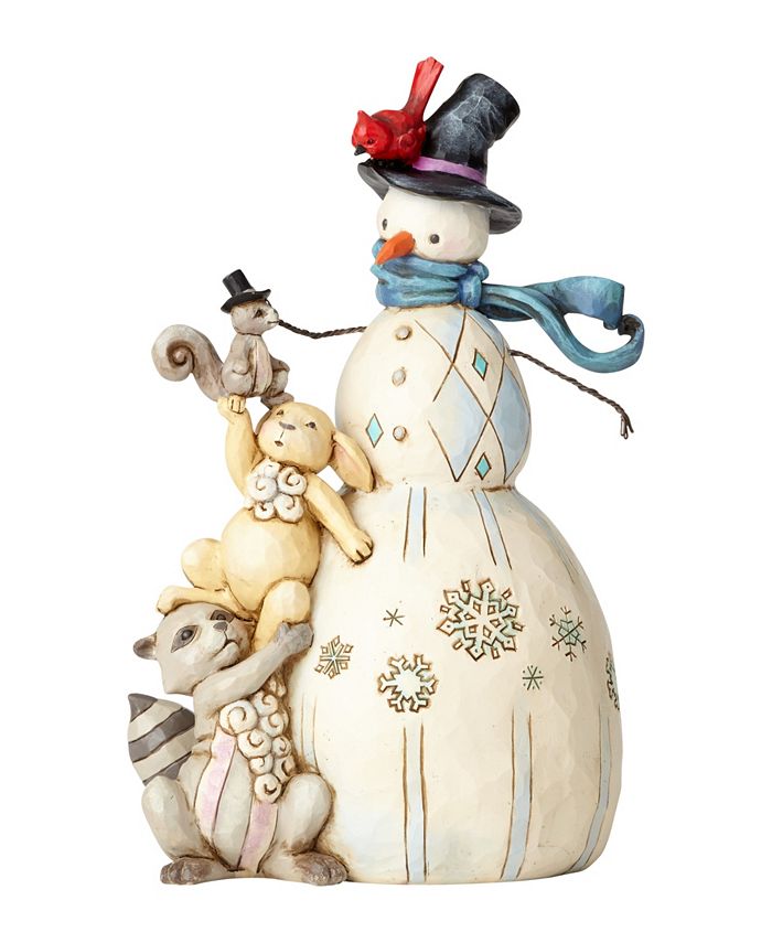 Jim Shore Snowman with Stacked Animals - Macy's