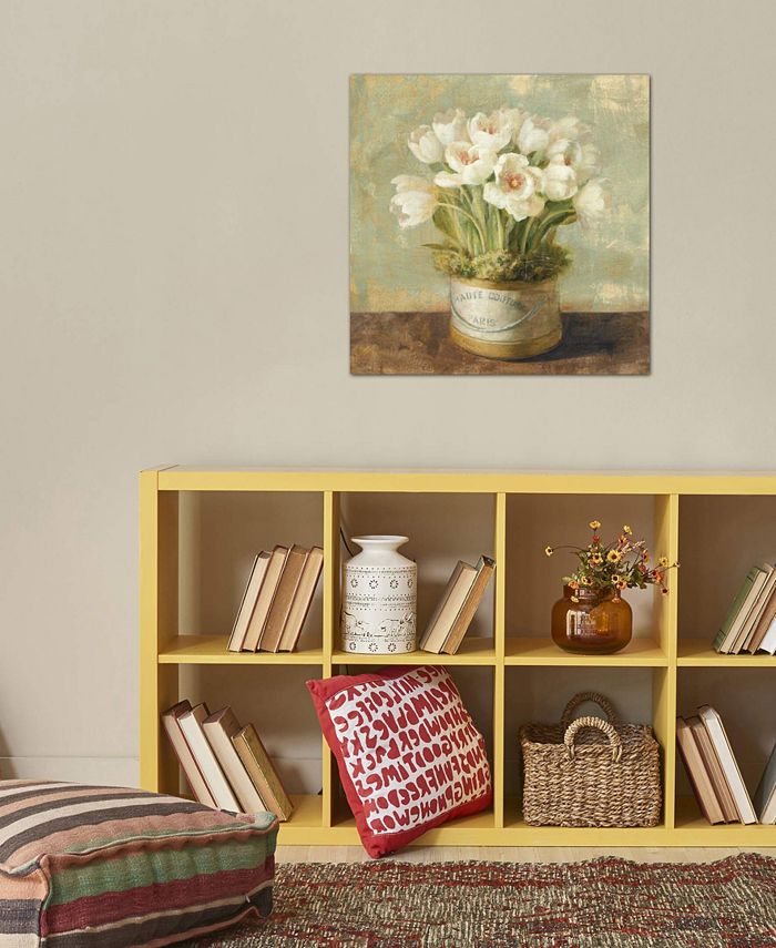 iCanvas Hatbox Tulips by Danhui Nai Gallery-Wrapped Canvas Print - 18 ...