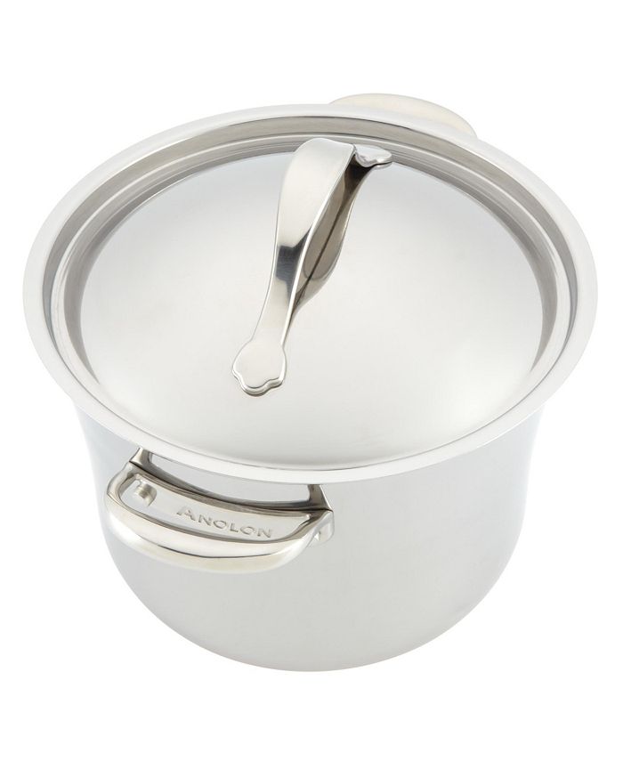 Anolon Nouvelle Copper Mixed Metals Cookware Set, 11 Piece - Macy's