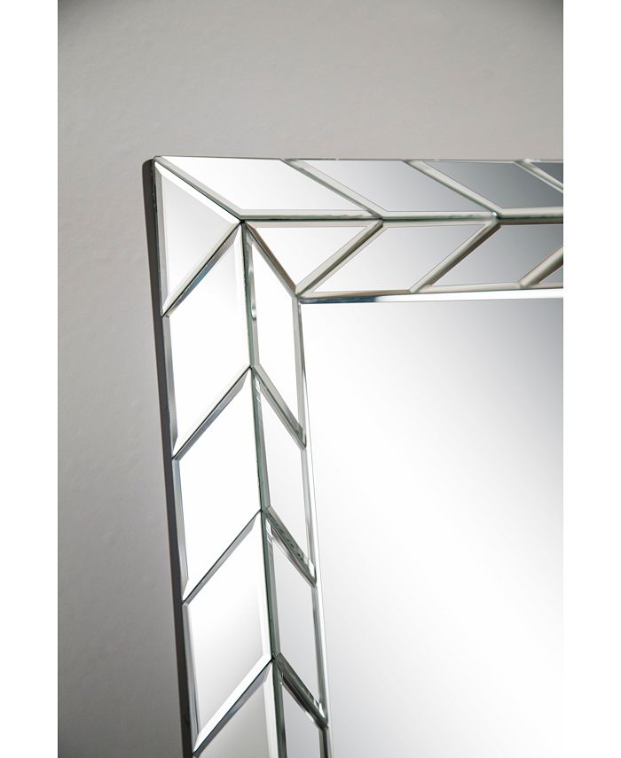 Abbyson Living Azahara Chevron Standing Floor Mirror - Macy's