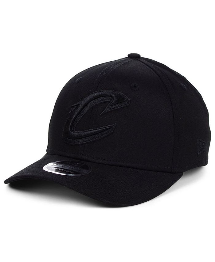 New Era Cleveland Cavaliers Triple Black 9FIFTY Snapback Cap - Macy's