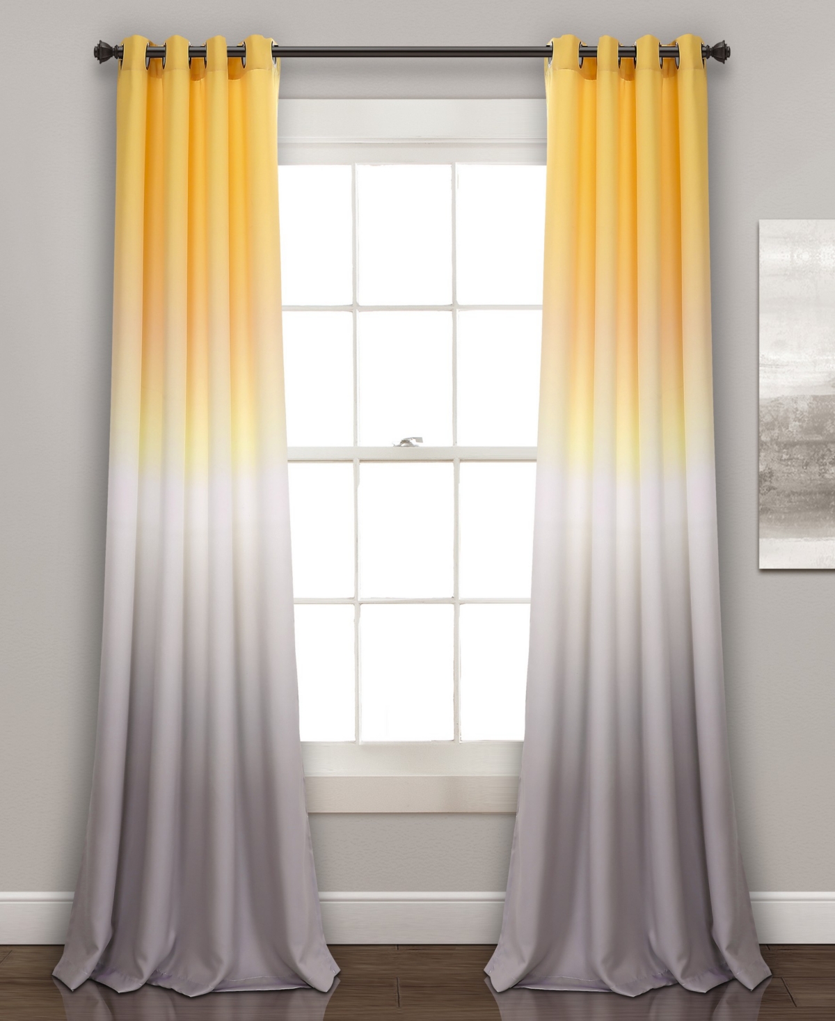 Click here for Ombre Fiesta 52 x 84 Curtain Set - Yellow prices