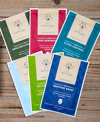 HOMMEFACE Ultimate Combo Sheet Mask Set for Men, 6ct - Macy's