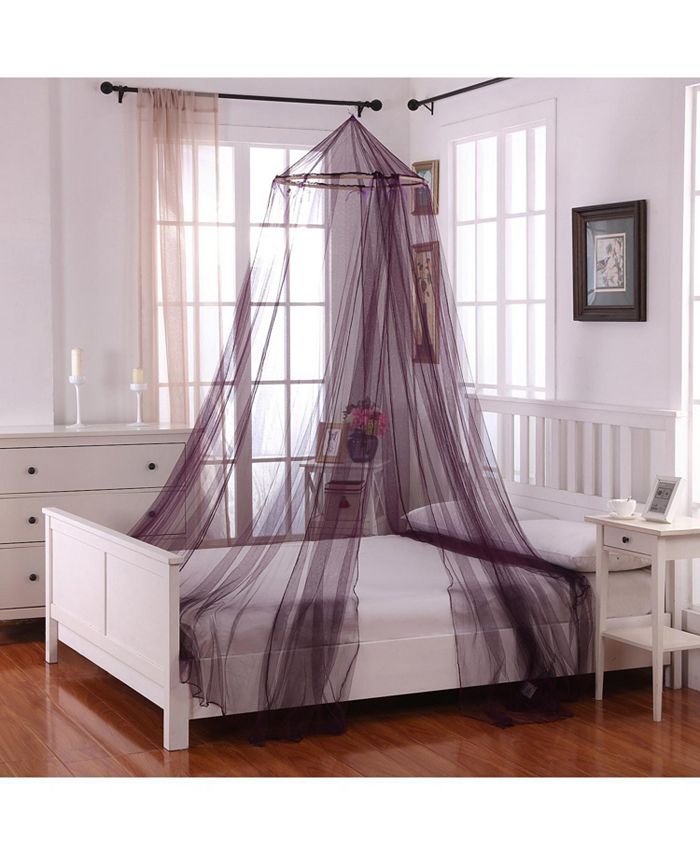 Epoch Hometex Inc Cottonloft Oasis Round Hoop Sheer Mosquito Net Bed