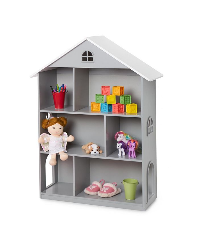 Wildkin Girls Gray Dollhouse Bookcase - Macy's