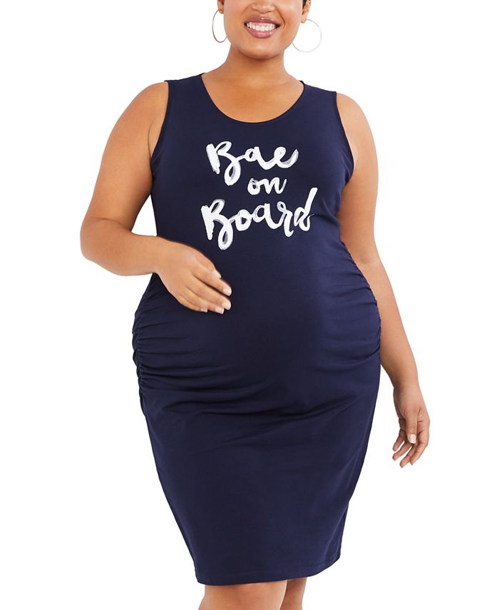 Motherhood Maternity Bae On Board™ Plus Size Dress - Macy's