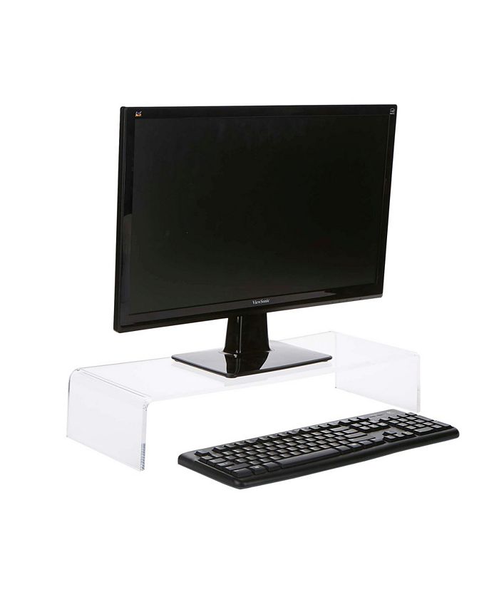 Mind Reader Acrylic Monitor Stand Riser For Computer, Laptop, Imac ...