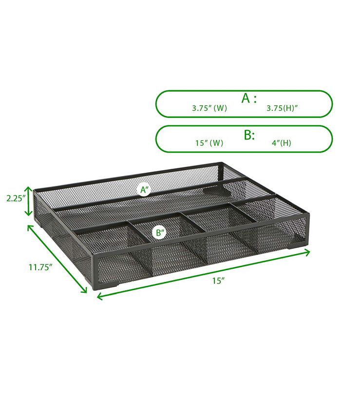 Mind Reader 2 Piece Deep Storage Drawer Organizer - Macy's