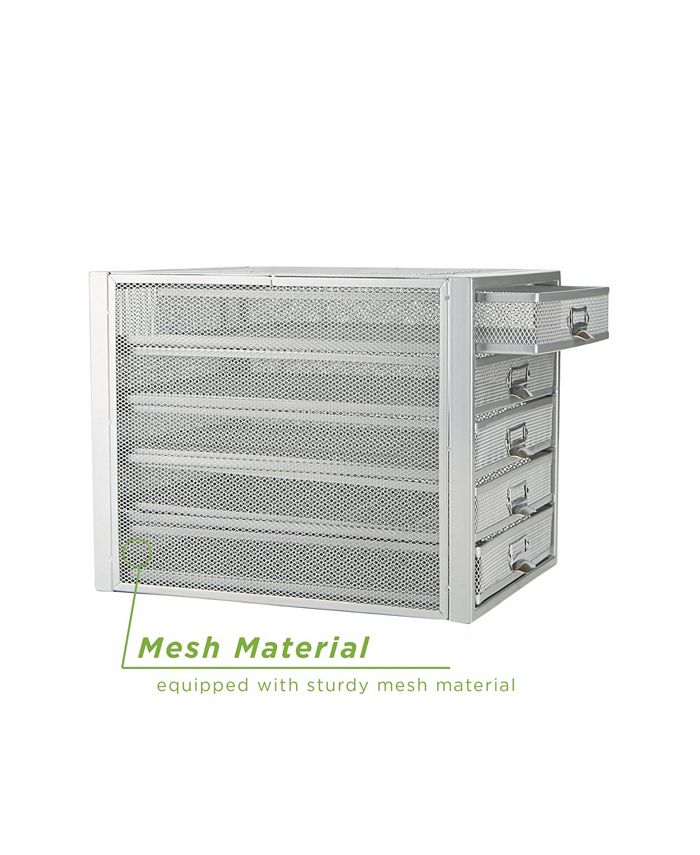 Mind Reader 5 Drawer Storage Cabinet, Heavy Duty Multi - Macy's