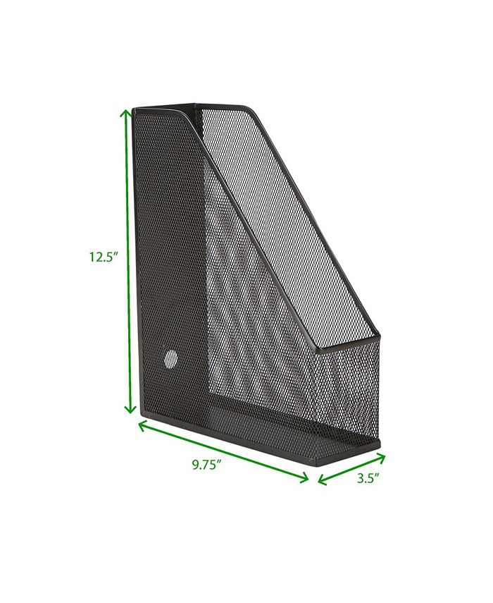 Mind Reader 2 Piece Mesh Magazine File Holder, File Box - Macy's
