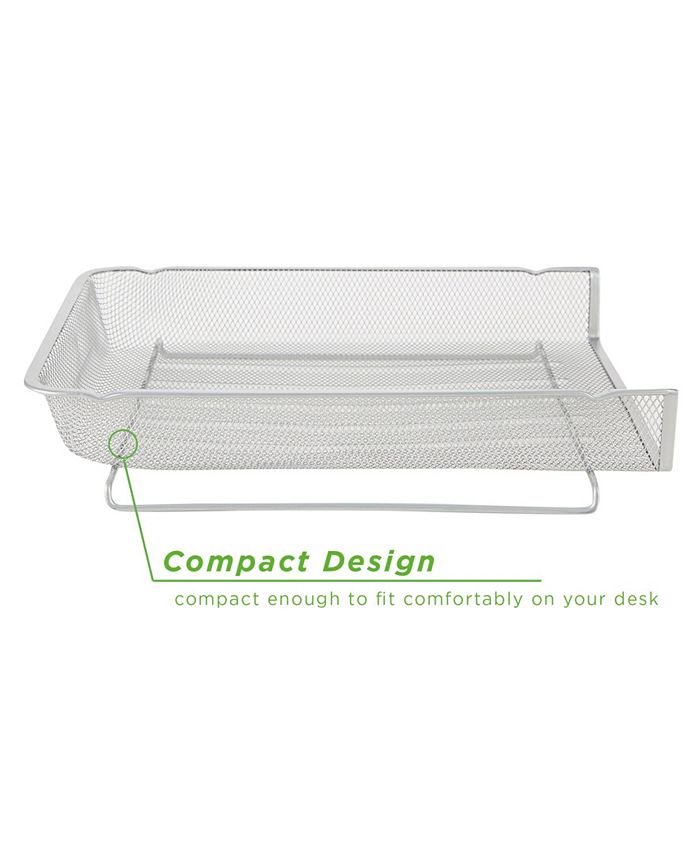 Mind Reader 2 Piece Front Load Storage Tray, Desktop File Organizer ...