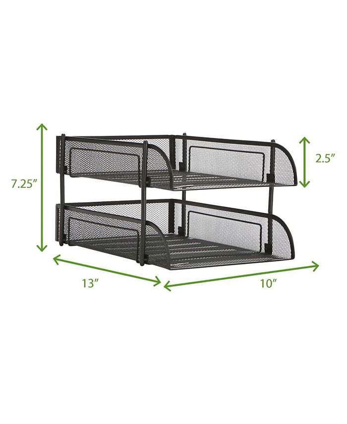 Mind Reader 2 Piece Stackable Paper Tray - Macy's