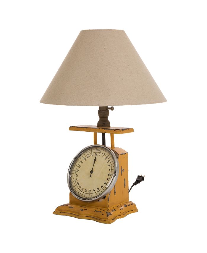 Glitzhome Wooden Electronic Scale Table Lamp - Macy's