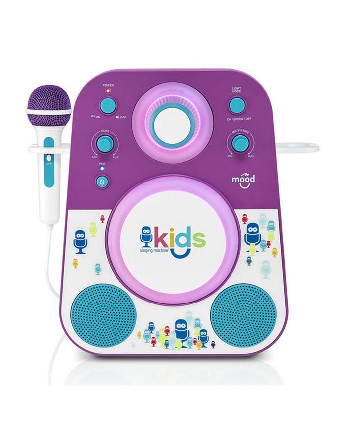 The Singing Machine Mood LED Glowing Bluetooth Sing-Along Speaker - Macy's