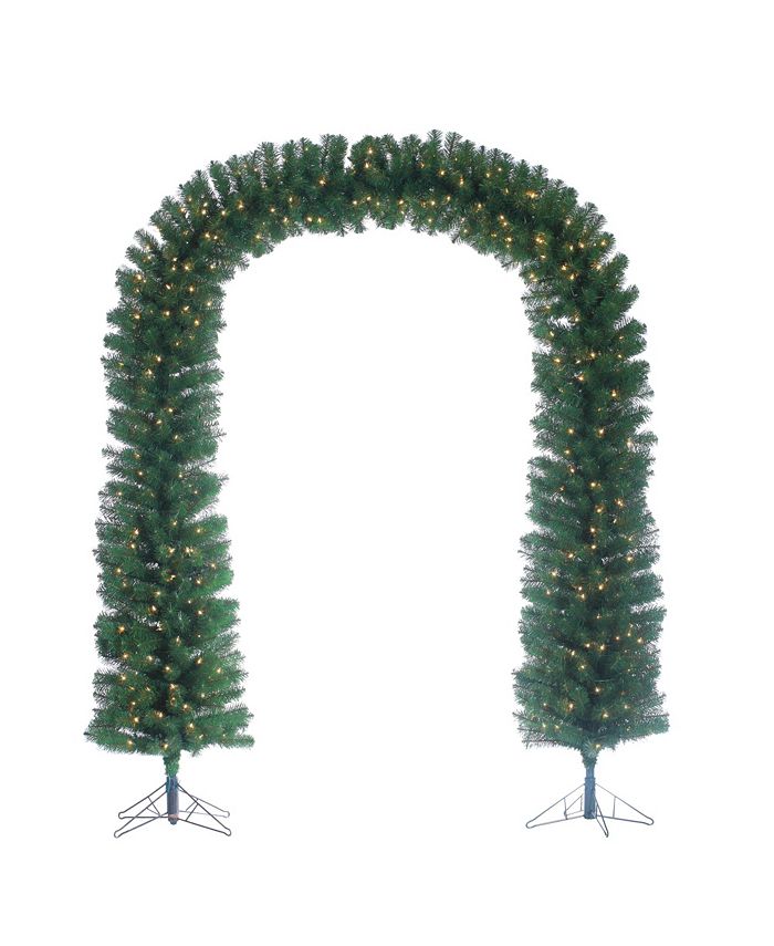 Sterling 7.5-Foot High Pre-lit Arch Tree with Clear White Lights - Macy's