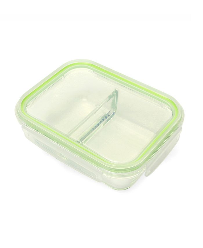California Home Goods 2-Compartment Glass Meal Prep Food Container ...