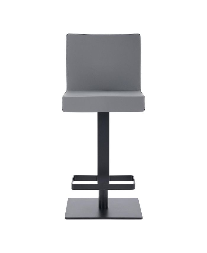 Armen Living Legacy Grey Bar Stool - Macy's