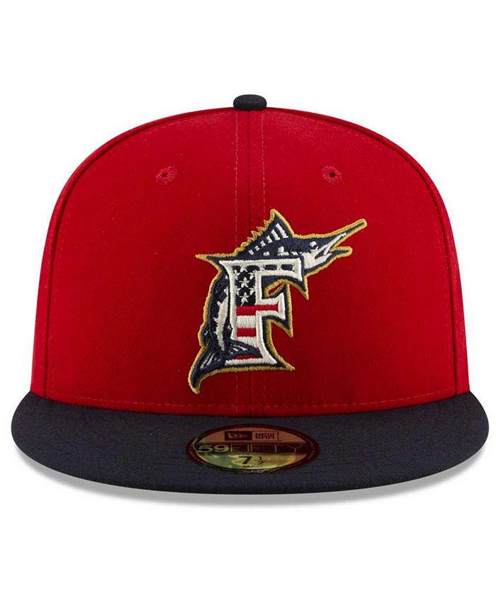 New Era Boys Miami Marlins Stars and Stripes 59FIFTY Cap - Macy's