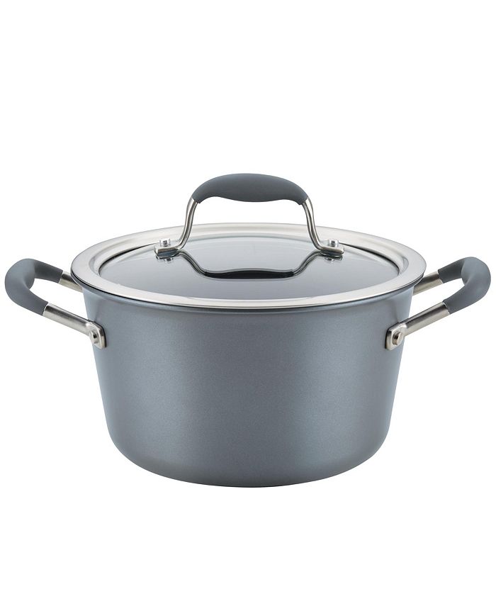 Anolon Advanced Home Hard-Anodized Nonstick 4.5-Qt. Tapered Saucepot ...