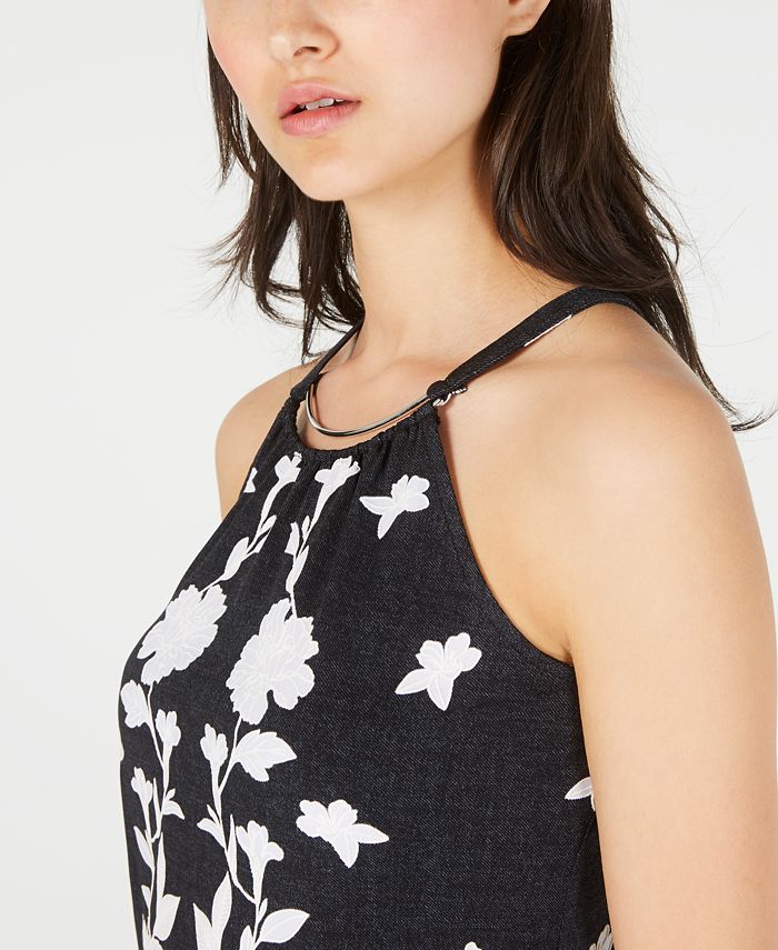 INC International Concepts INC Puff-Print Stretch Halter Top, Created ...