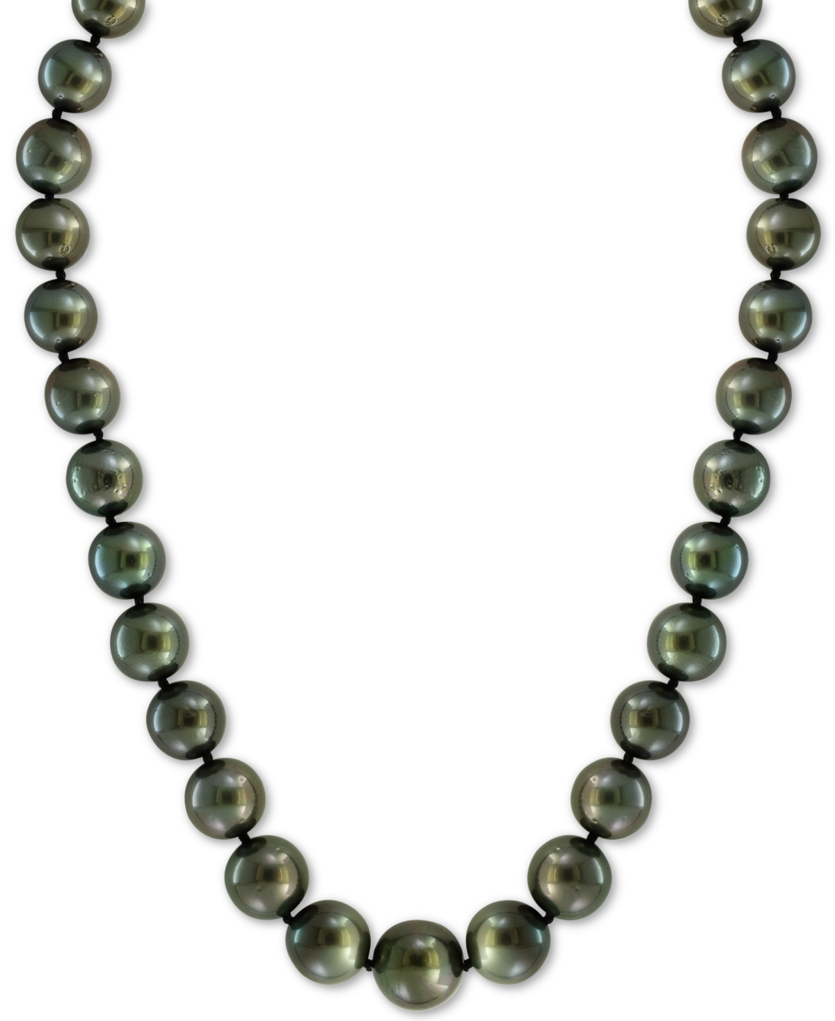 Click here for Effy Cultured Black Tahitian Pearl (10mm) 18 Colla... prices