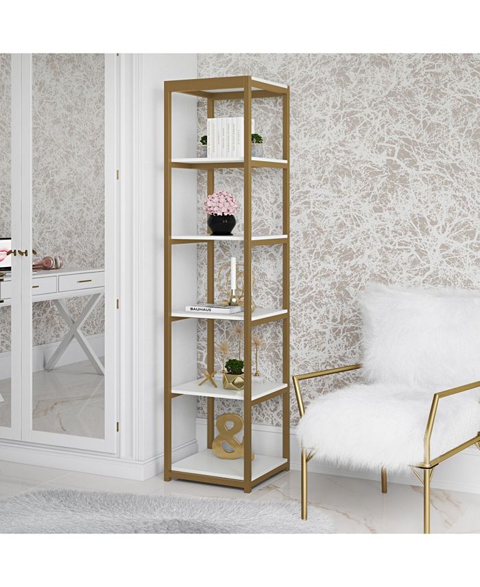 CosmoLiving Cosmo living Billie Metal Bookcase Etagere - Macy's