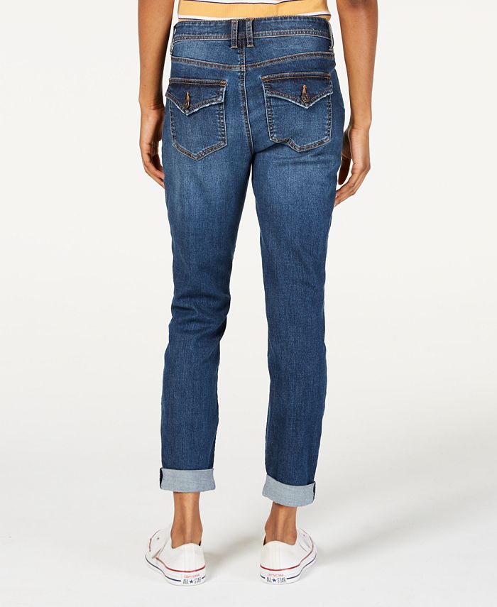 Vanilla Star Ripped Cuffed Jeans - Macy's