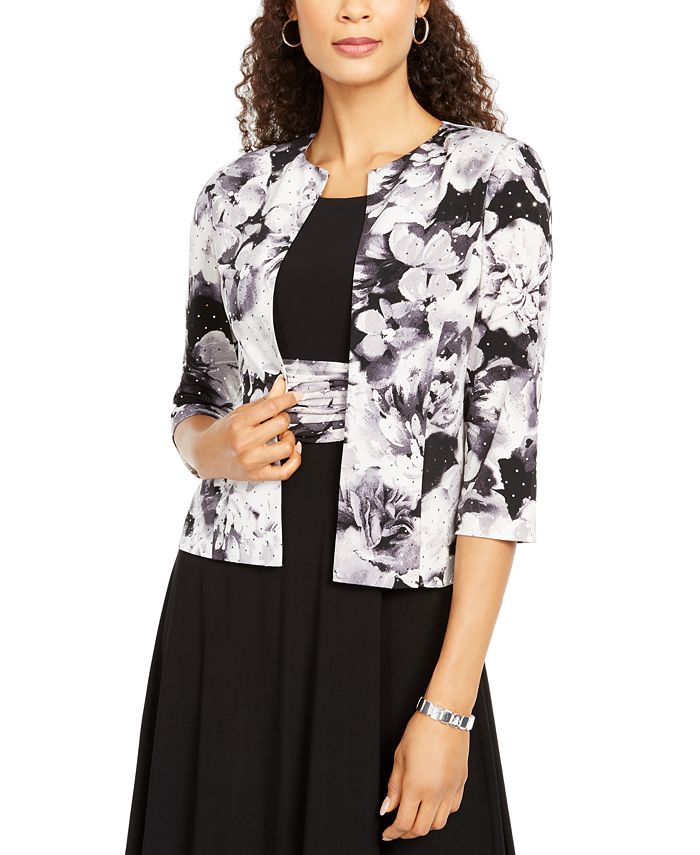 Jessica Howard Floral Dress & Jacket - Macy's