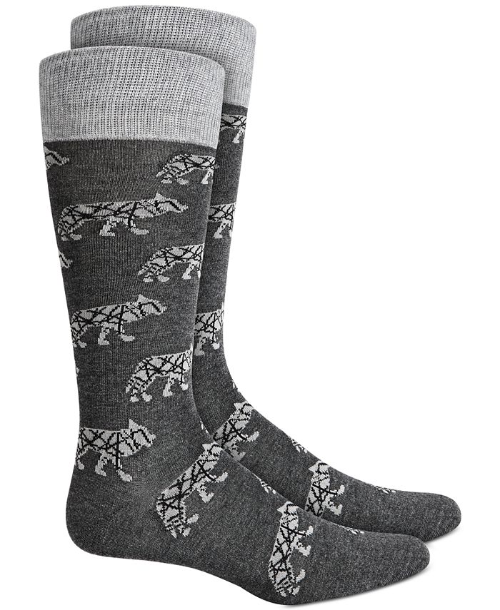 Alfani Men's Wolf Socks, Created for Macy's - Macy's