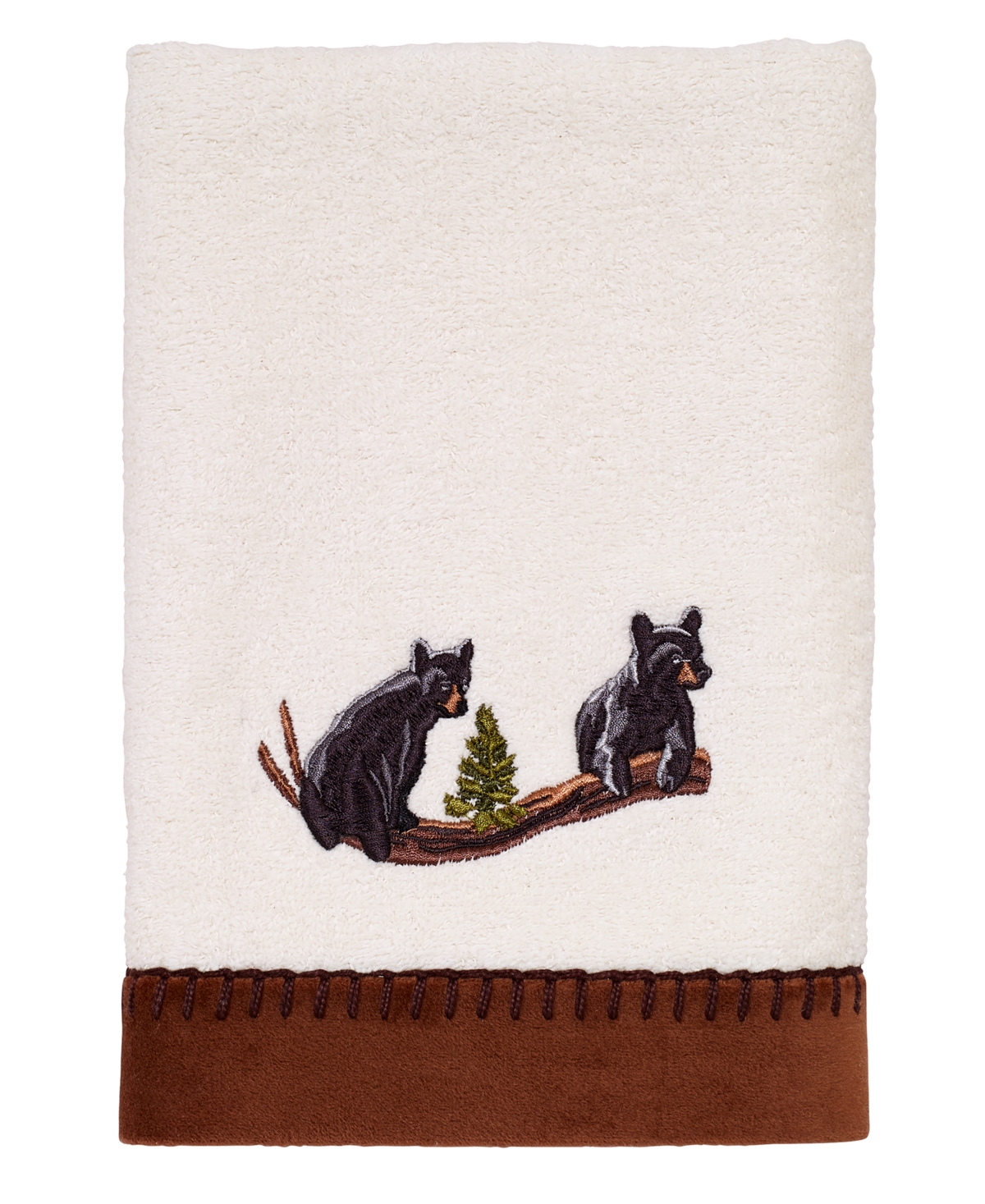 Click here for Avanti Black Playful Bears Lodge Cotton Hand Towel... prices