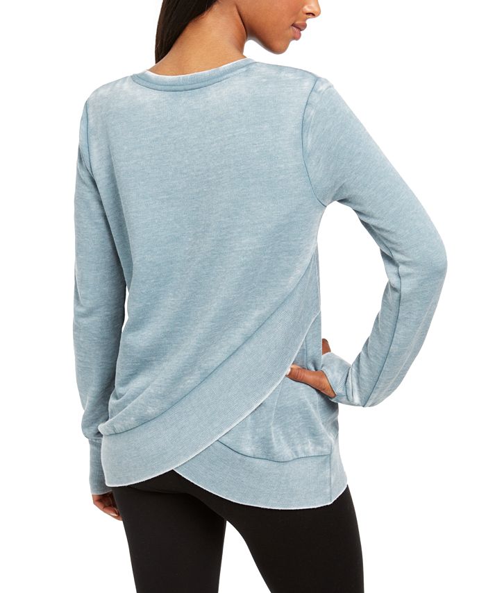 Ideology Split Crossover-Back Top, Created for Macy's - Macy's