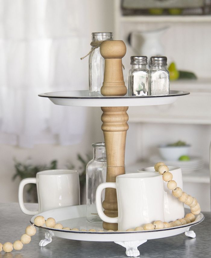 VIP Home & Garden Metal 2-Tier Tray - Macy's