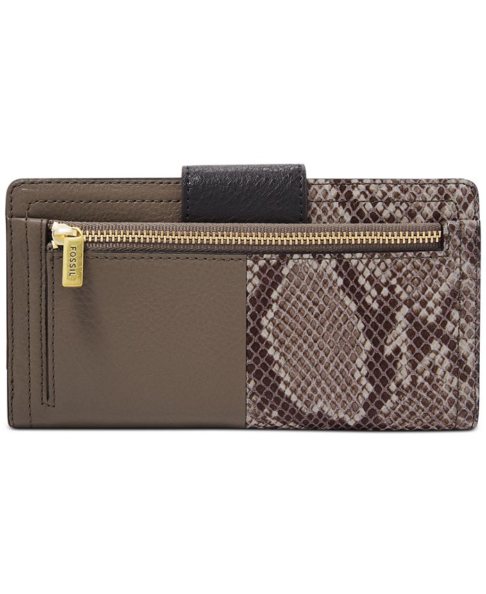 Fossil RFID Logan Leather Tab Wallet - Macy's