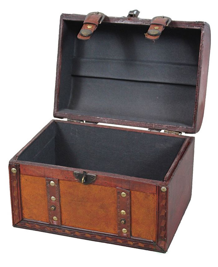 Vintiquewise Decorative Leather Small Treasure Box Collection - Macy's