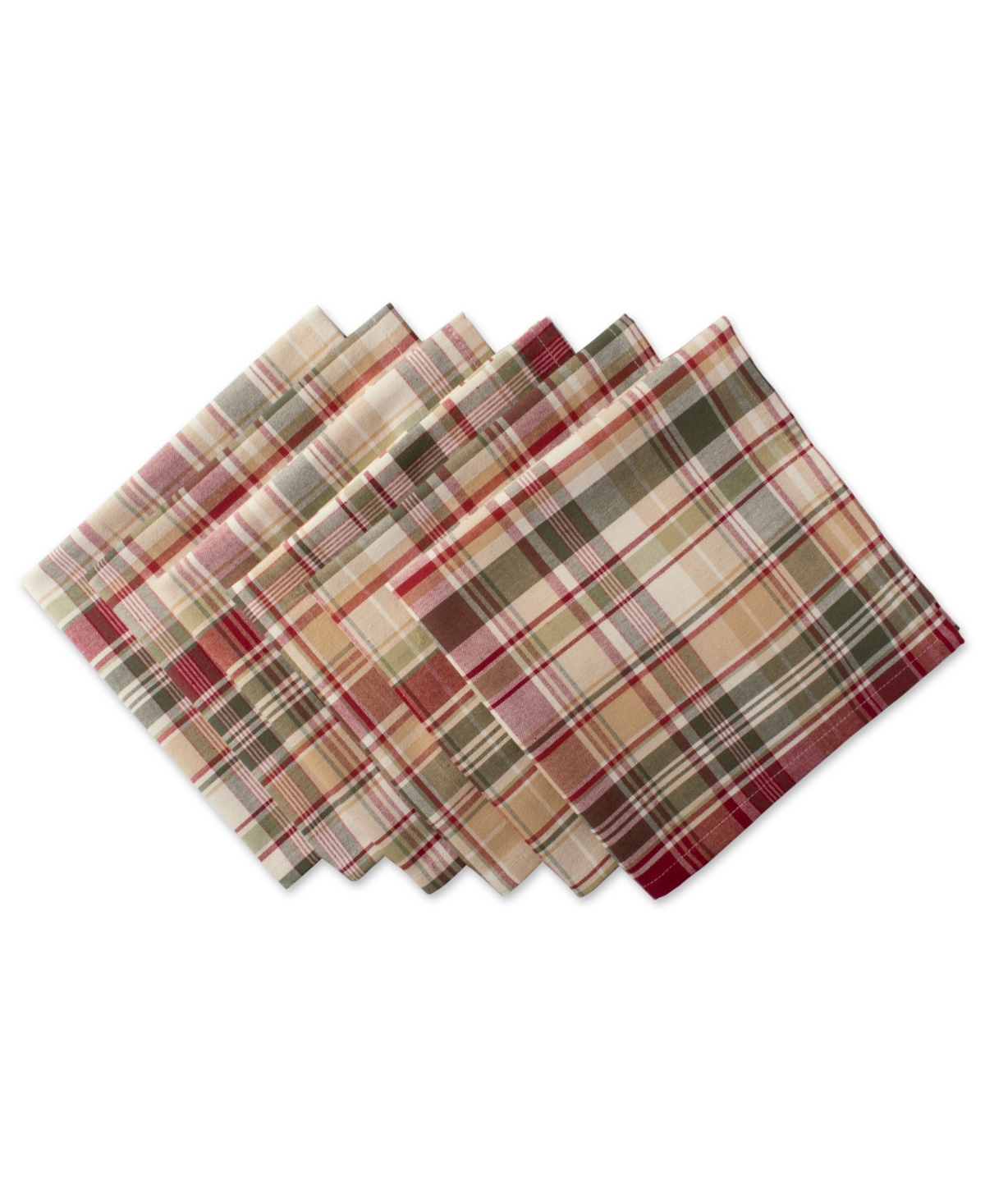 Click here for Design Imports Give Thanks Plaid Napkin  Set of 6... prices