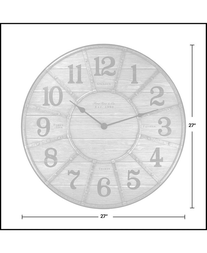 FIRSTIME & CO 27" Cooper Wall Clock - Macy's