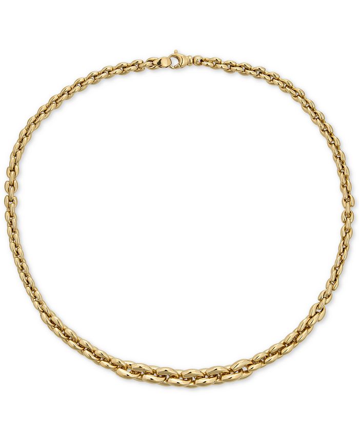 Italian Gold Graduated 18" Chain Necklace in 18k Gold - Macy's