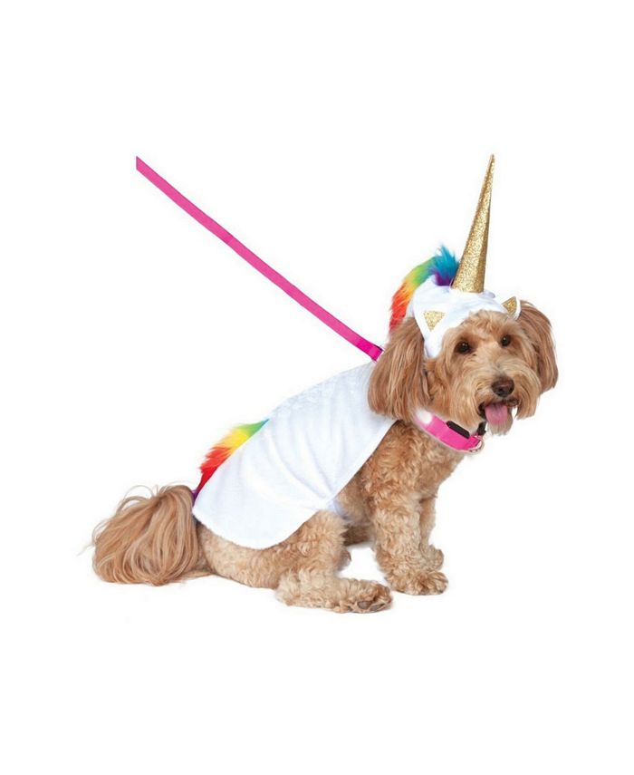 BuySeasons Light Up Unicorn Cape with Hood Pet Costume - Macy's