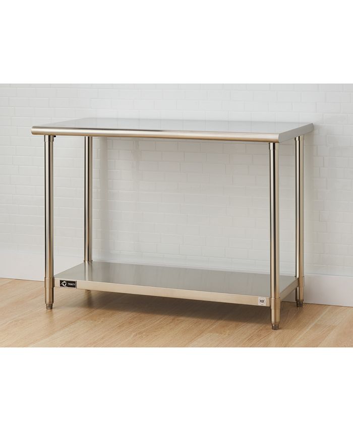 TRINITY Ecostorage Stainless Steel Table - Macy's