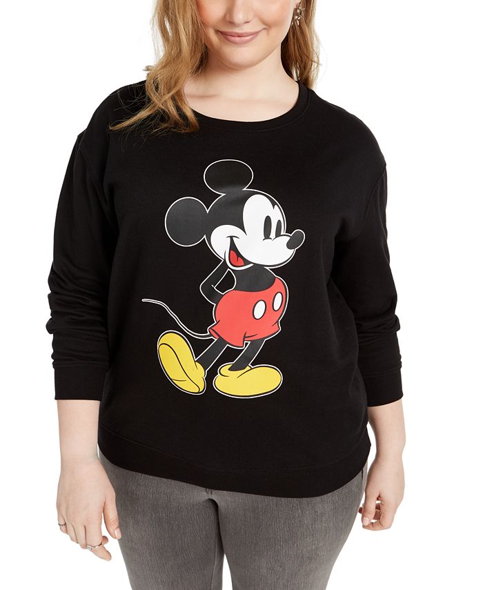 Love Tribe Trendy Plus Size Mickey Mouse Graphic Print Top Macys